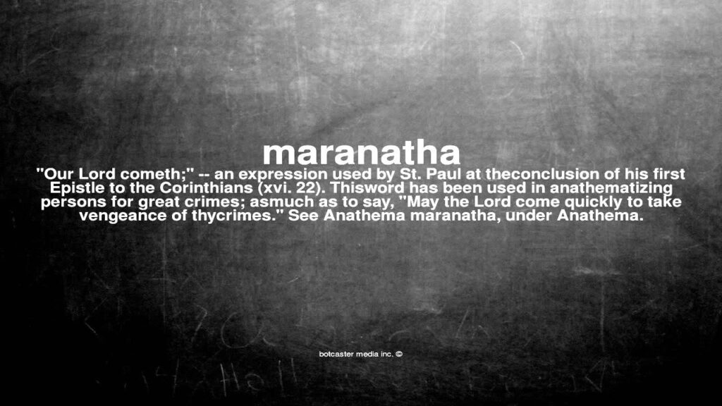 Understanding the Spiritual Meaning of Maranatha - Spiritual Meaning